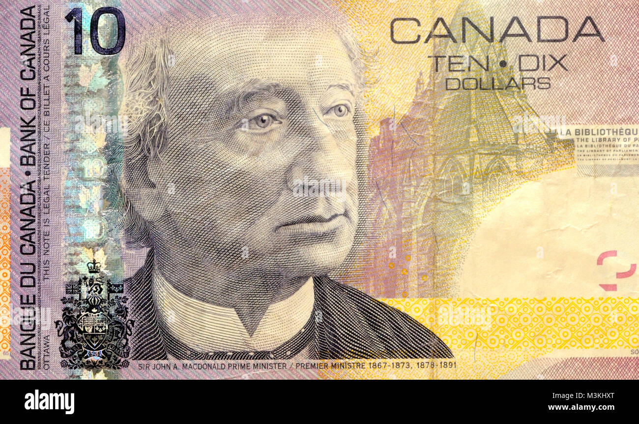 Canadian dollar note hi-res stock photography and images - Alamy