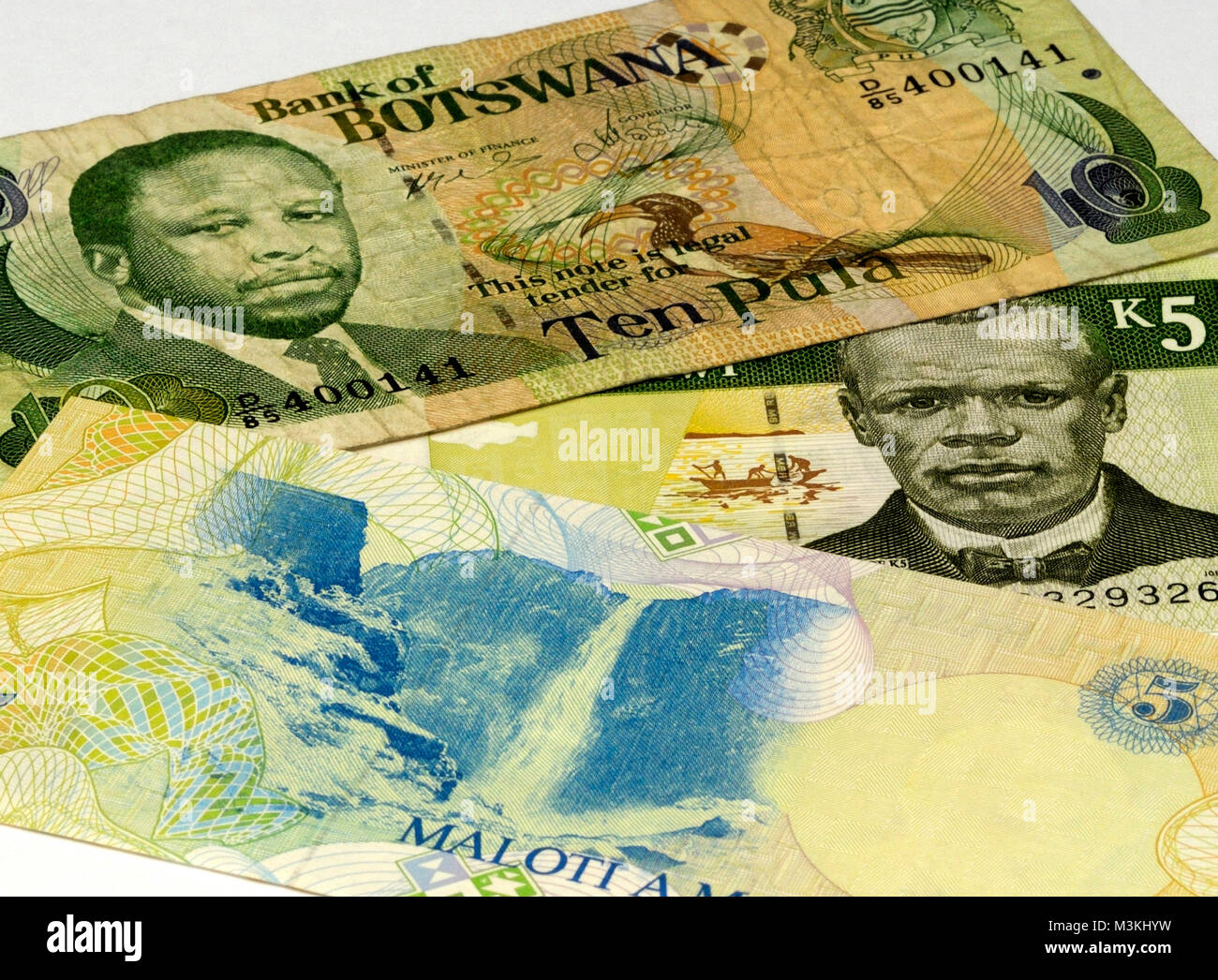 Botswana bank notes hi-res stock photography and images - Alamy