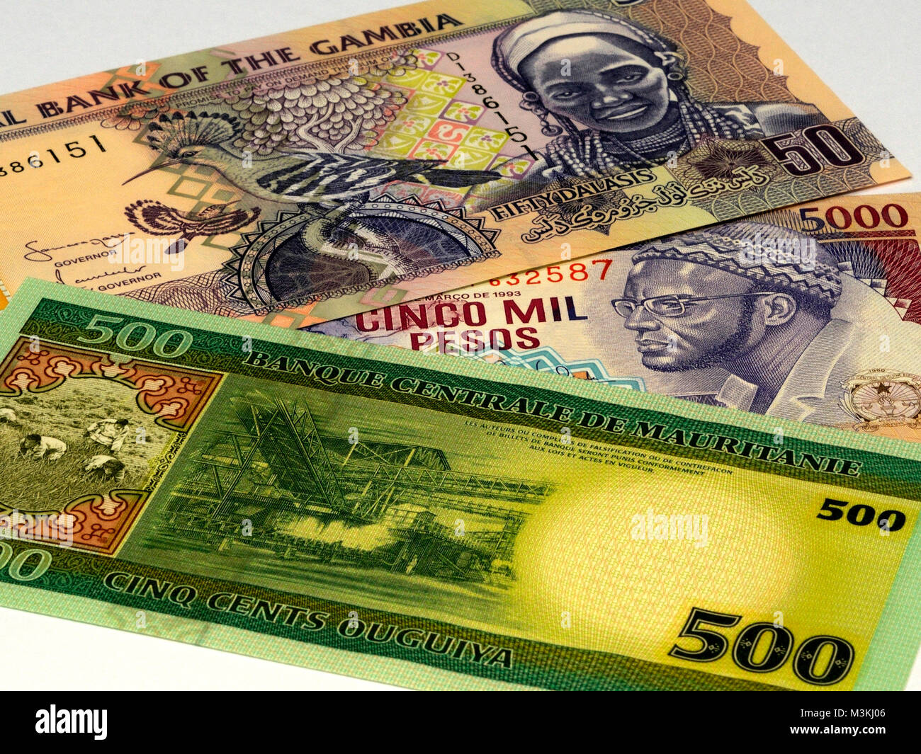 West Africa Currency Bank Notes Stock Photo - Alamy