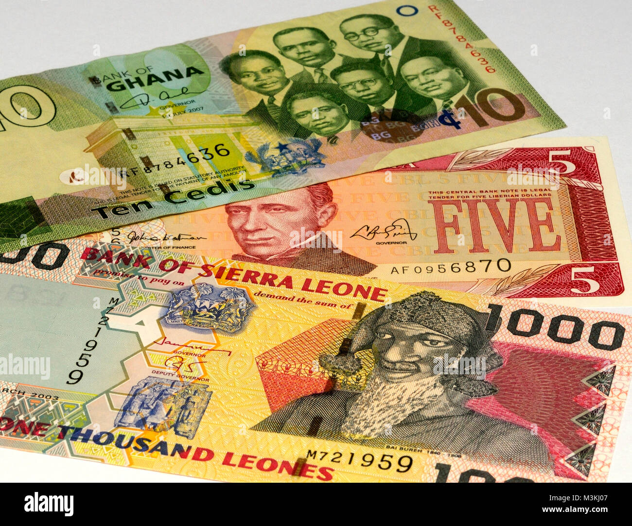 West Africa Currency Bank Notes Stock Photo - Alamy