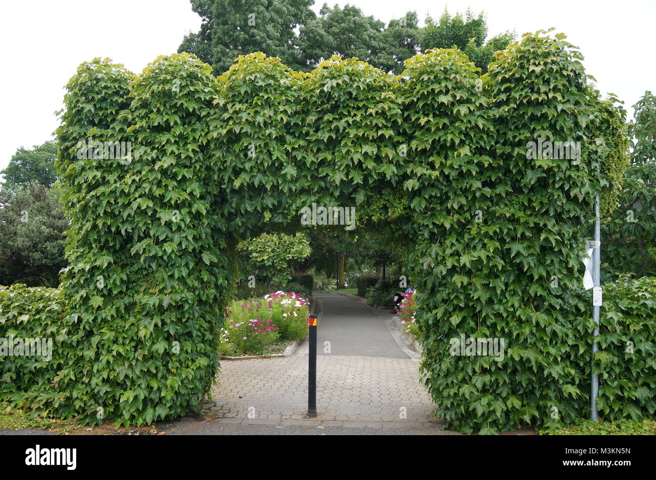 Plant gate to gardens Stock Photo - Alamy