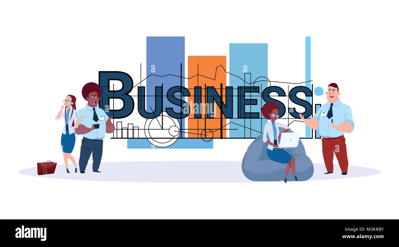 Business Team Concept Group Of Creative Businesspeople Working Together ...