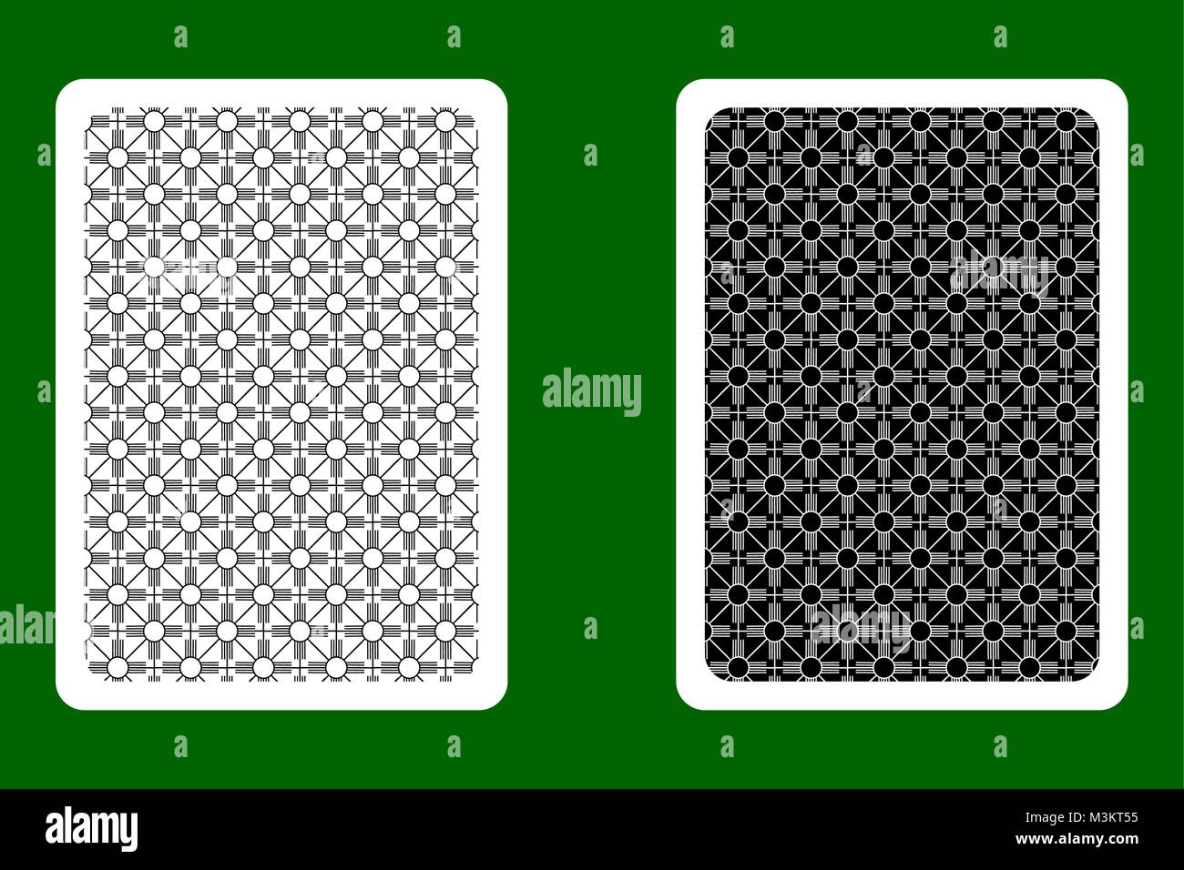 Playing Card Back Designs - abstract sun symbol pattern Stock Vector ...