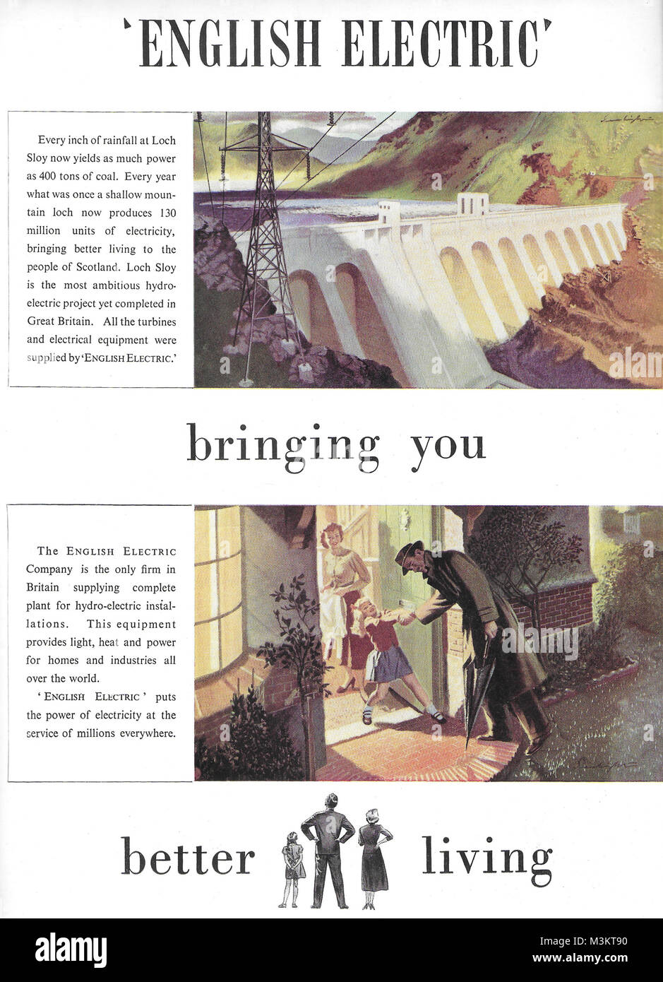 English Electric hydroelectricity advert, advertising in Country Life ...