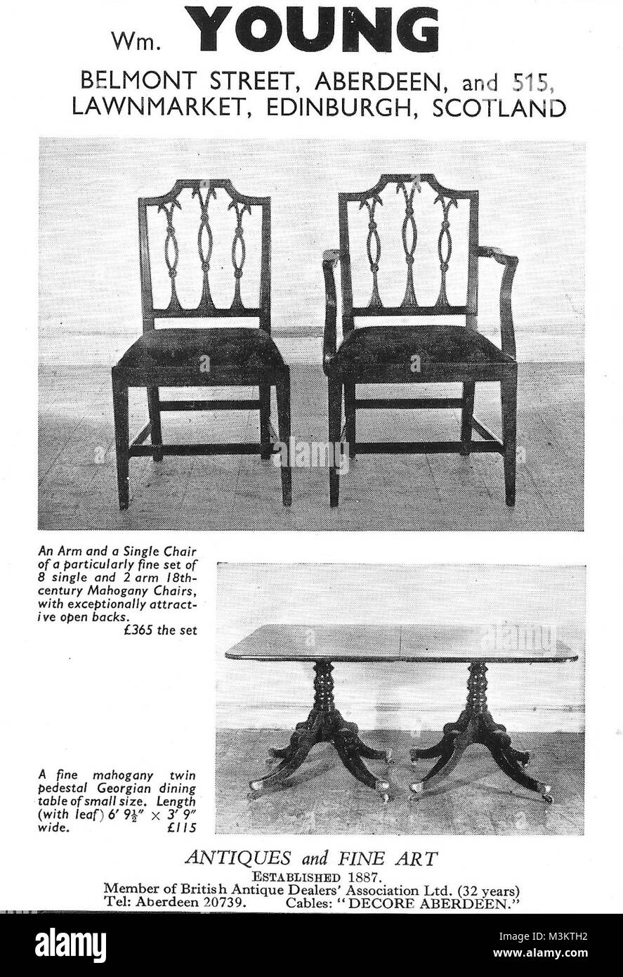 Young antiques and fine art dealer advert, advertising in Country Life ...