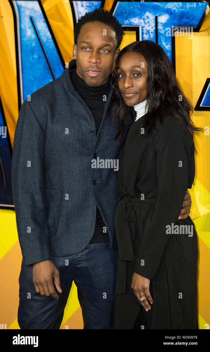 Lemar and Charmaine Powell attends the European Premiere of Marvel ...