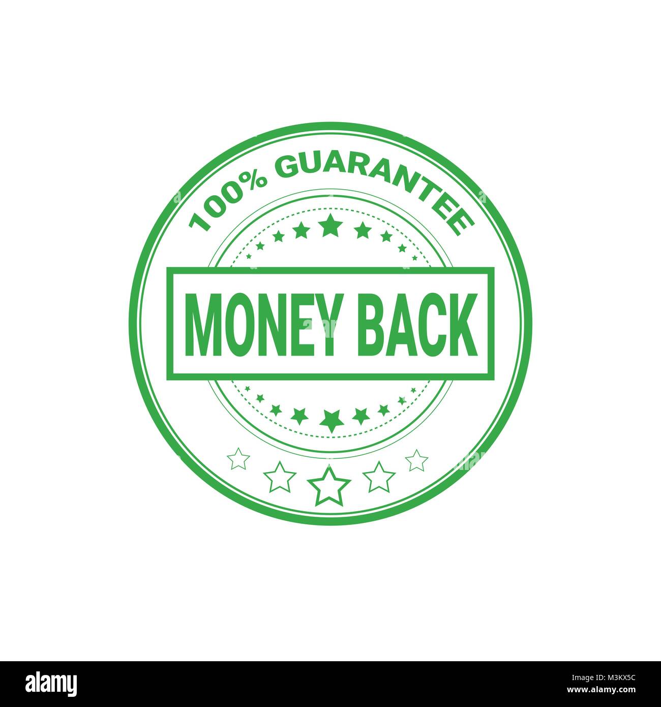 Money Back Sign 100 Percents Guarantee Certificate Label Isolated Stock ...