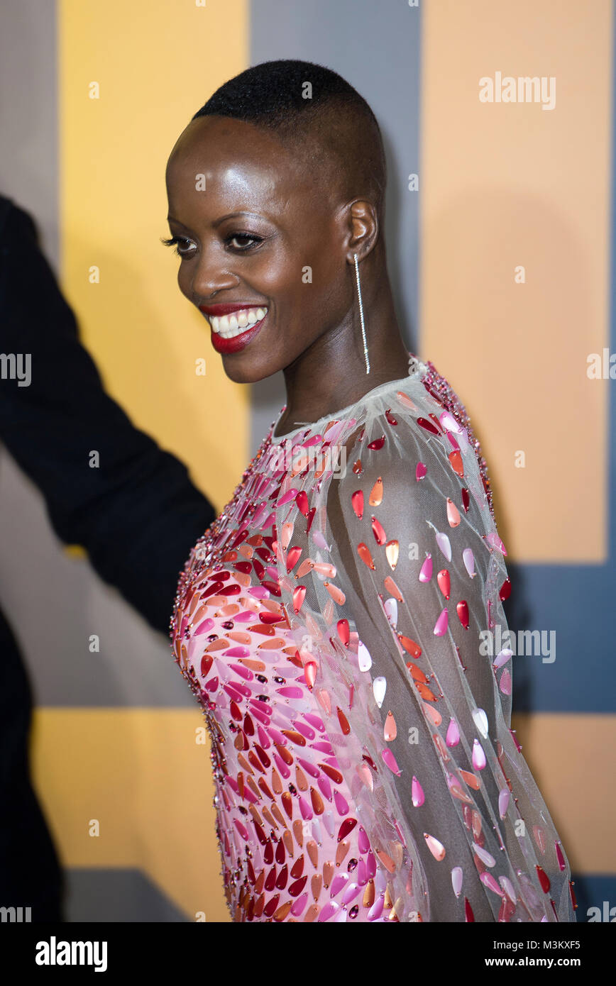 Florence Kasumba attends the European Premiere of Marvel Studios ...