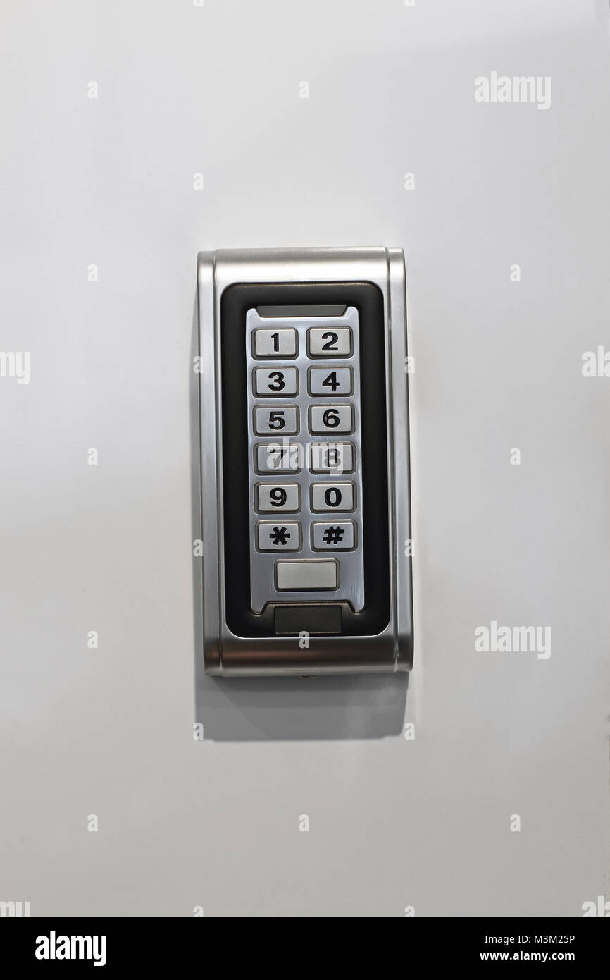 Numeric Pad For Smart Electronic Lock Stock Photo - Alamy