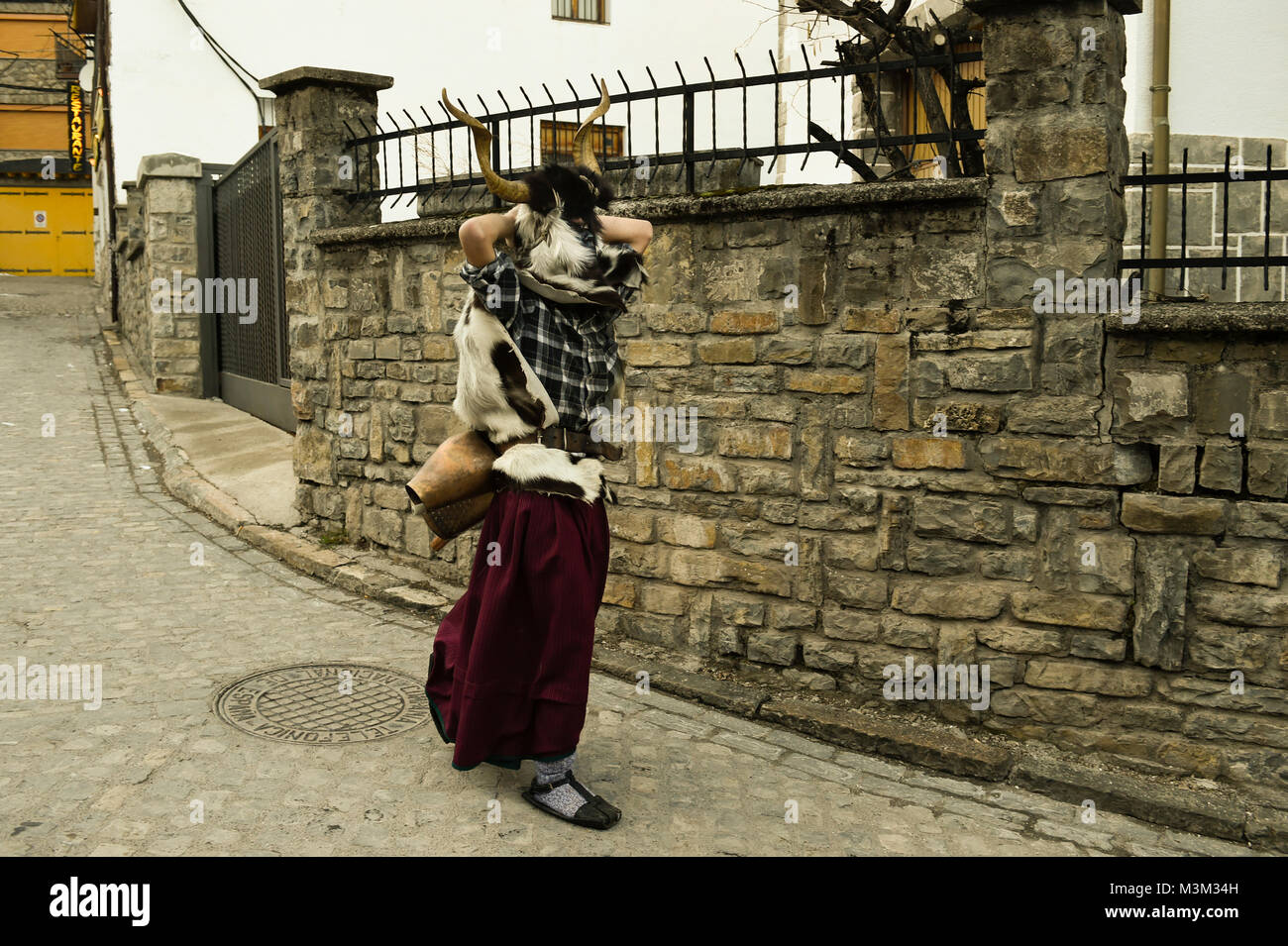 Bielsa, Spain. 10th Feb, 2018. The traditional carnival of Bielsa is ...