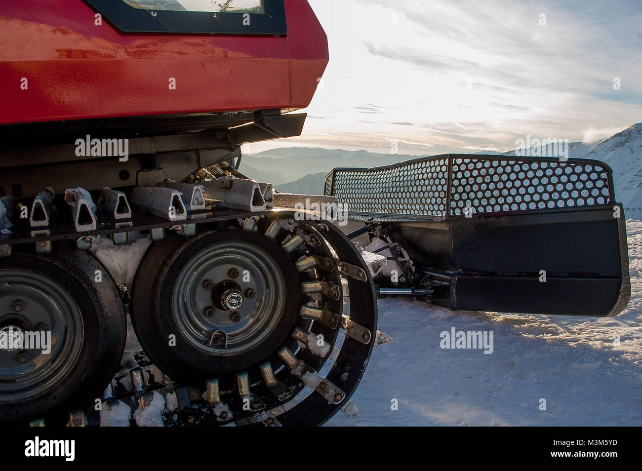 Preparation of the ski track hi-res stock photography and images - Alamy