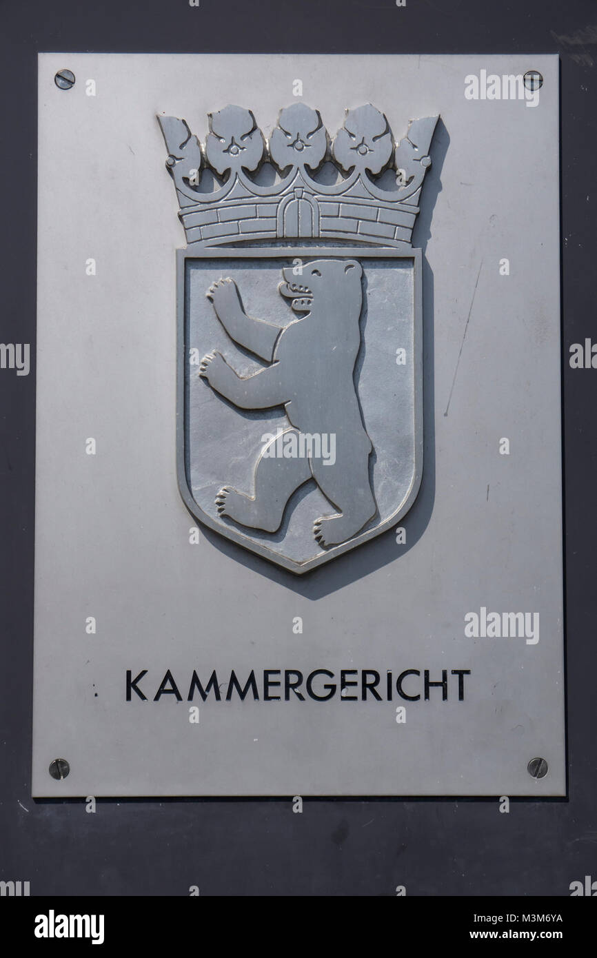 superior court sign in berlin germany Stock Photo - Alamy