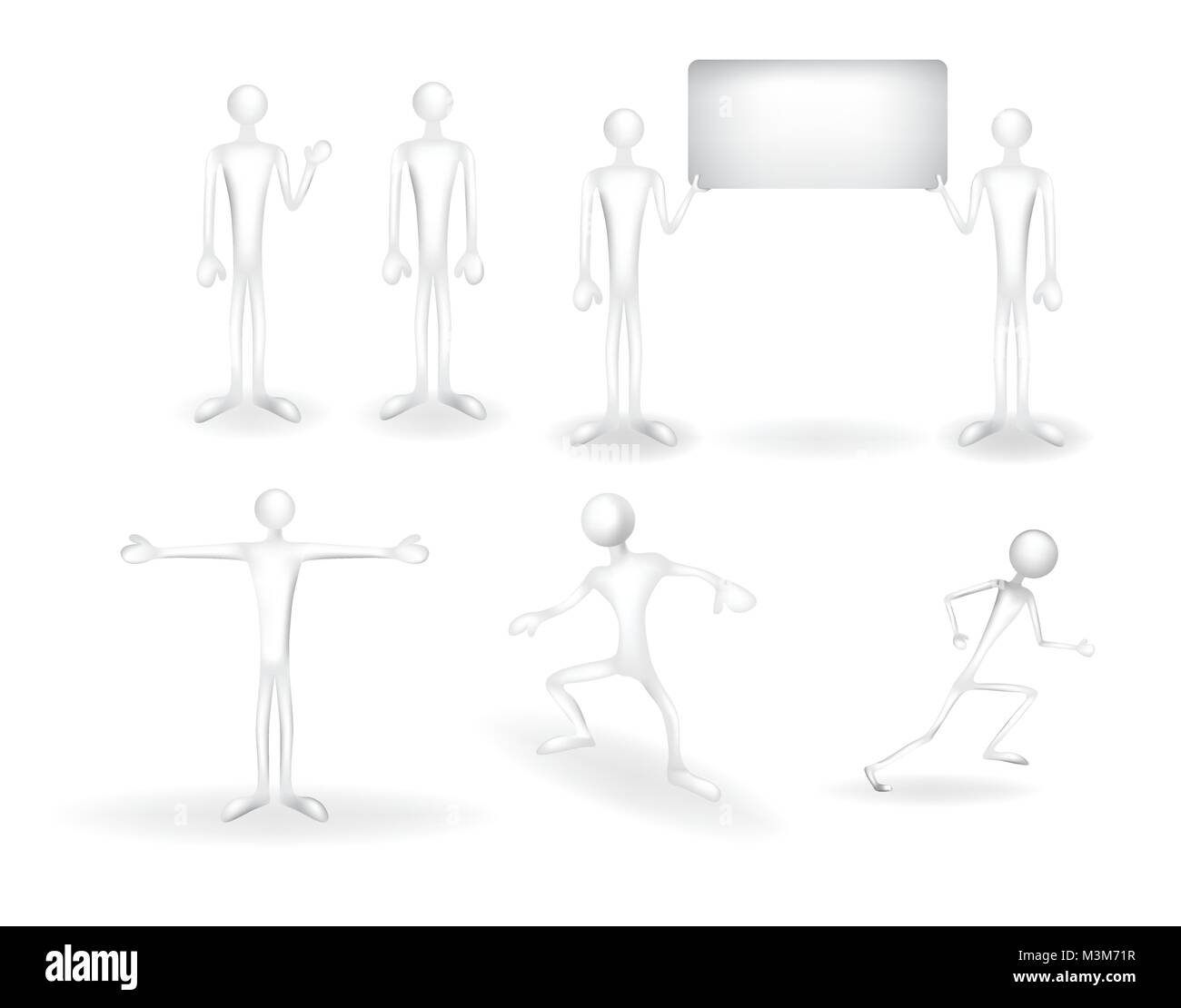 3D characters. Vector illustration Stock Vector Image & Art - Alamy