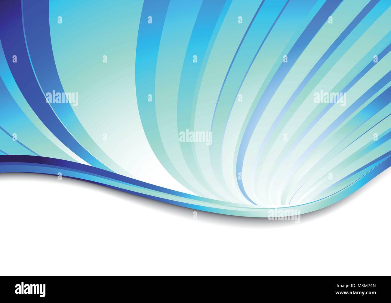 Blue abstract swirl on a banner. Vector illustration Stock Vector Image ...