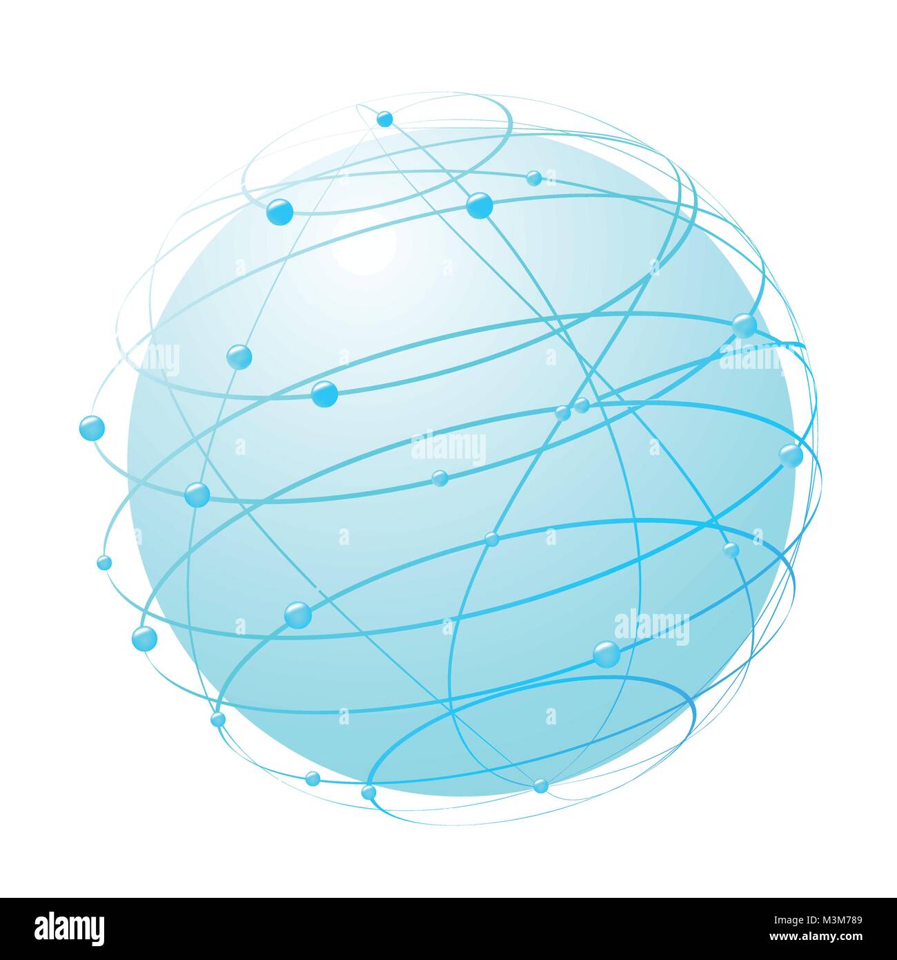 inside the web - world concept. Vector illustration Stock Vector Image ...