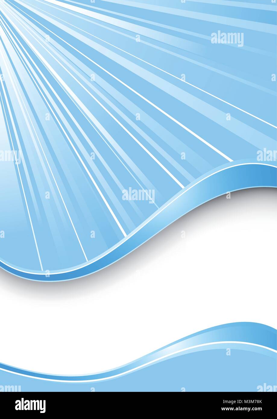 Ray background - blue color. Vector illustration Stock Vector Image ...