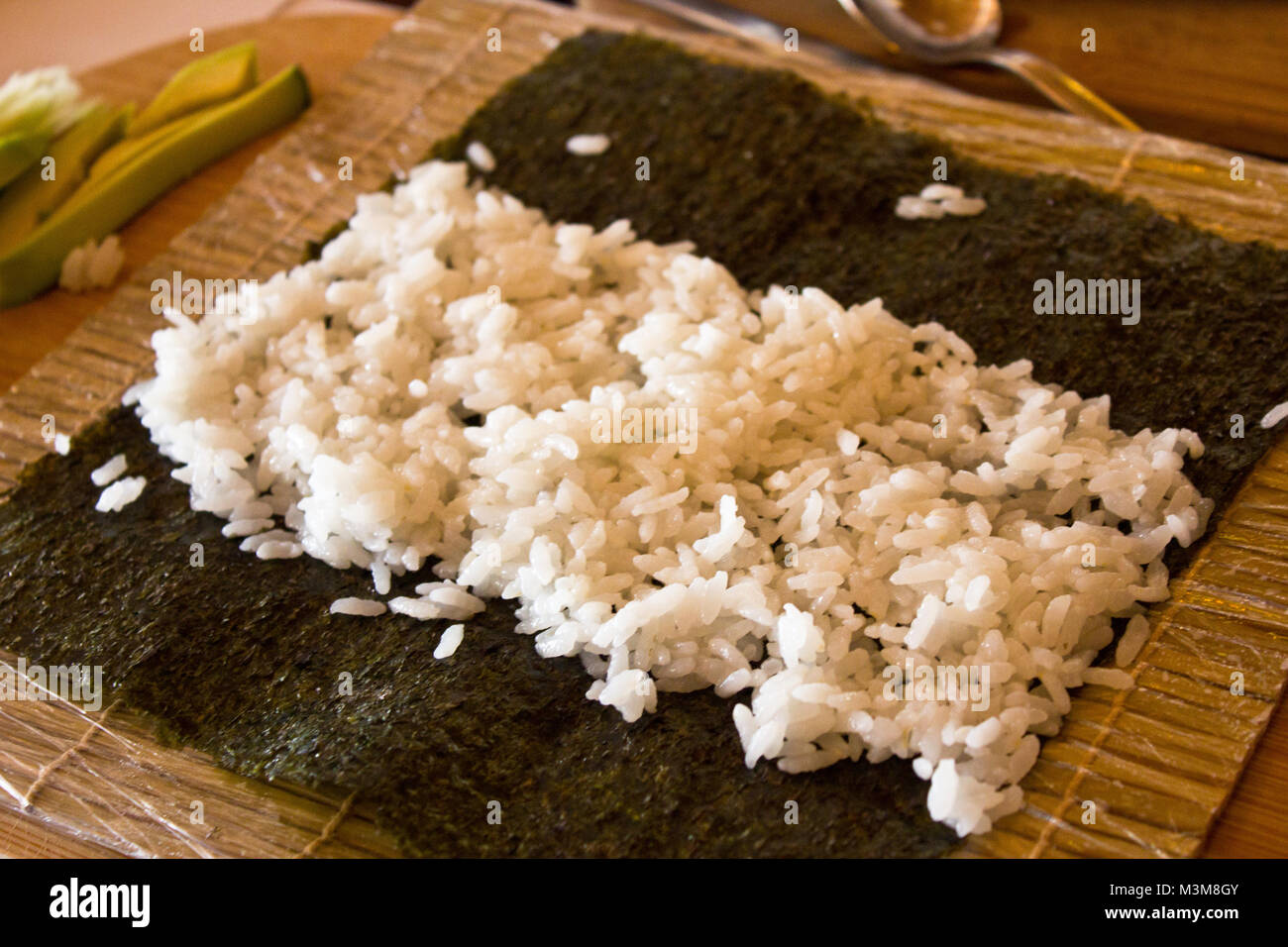 Korean seaweed rice rolls hi-res stock photography and images - Alamy