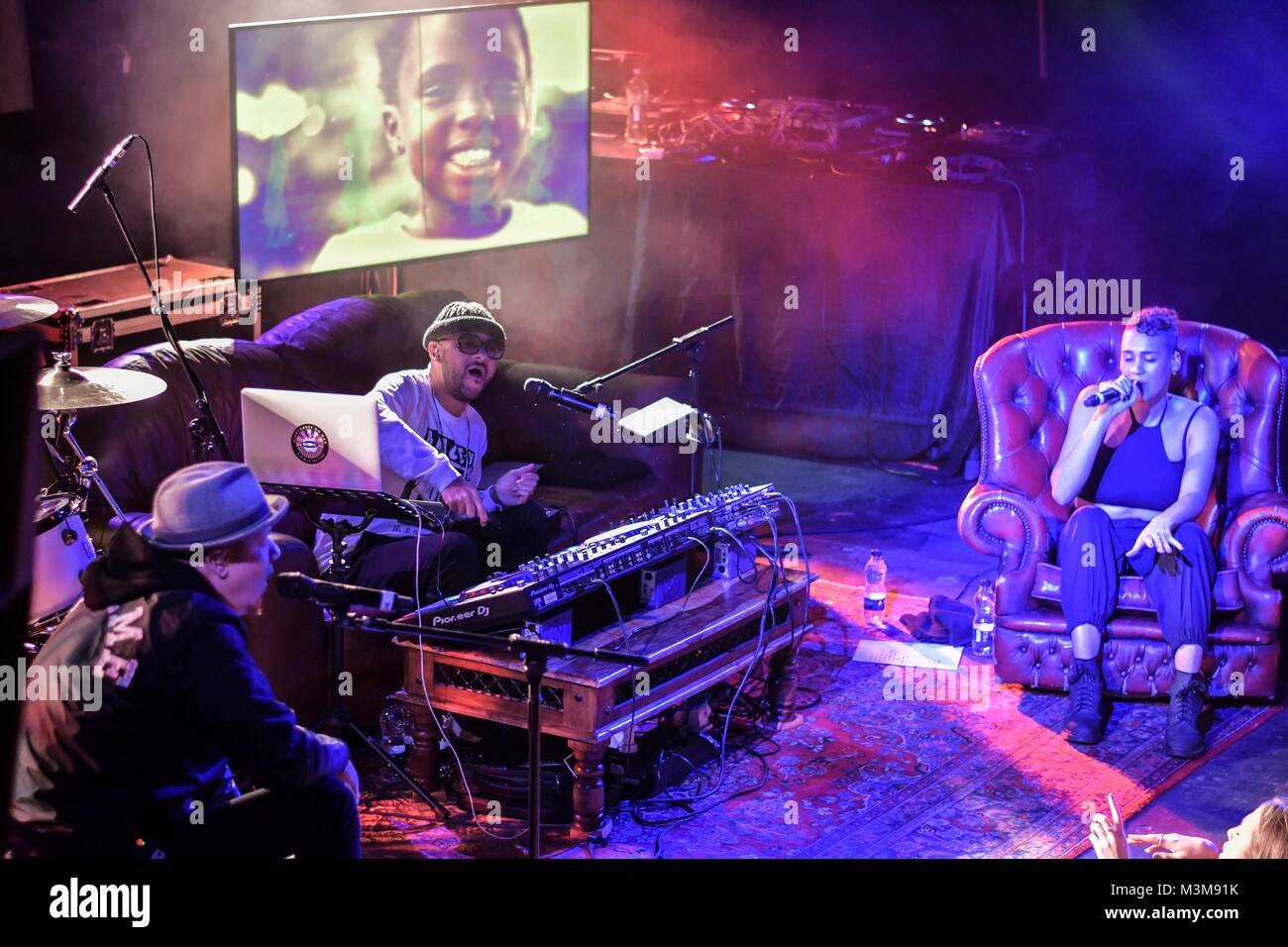 MC Nelson - Invisible Wind Factory Liverpool - 09/02/2018 Stock Photo ...