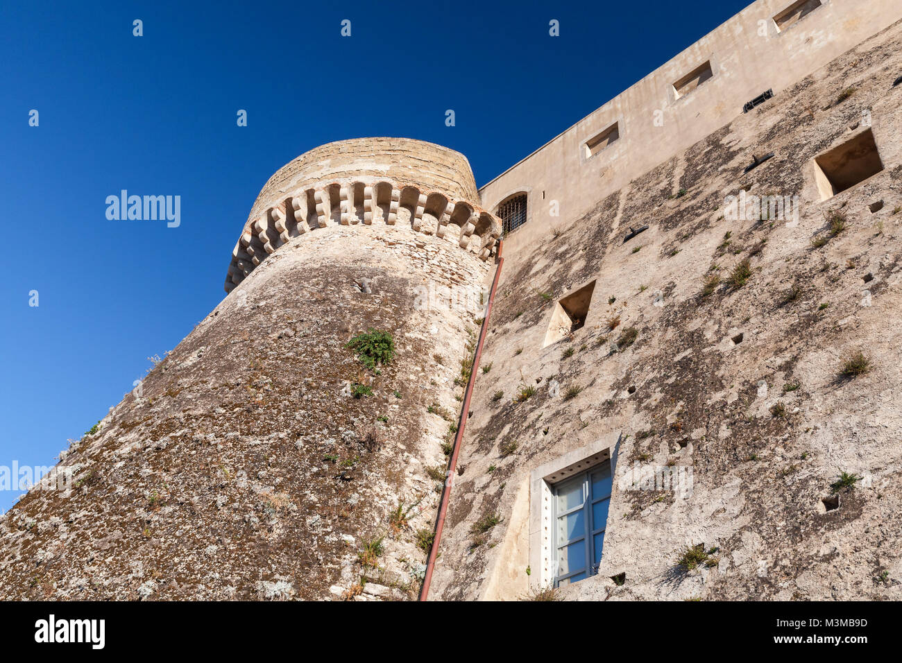Aragonese-Angevine Castle facade in Gaeta, Italy. Most likely it was ...