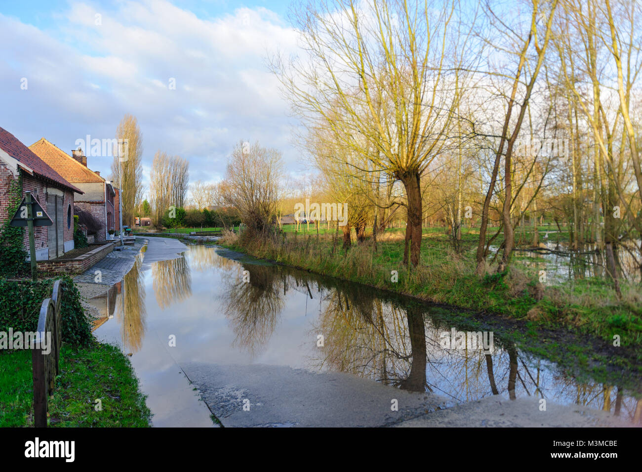 Flooding in Flanders Stock Photo - Alamy