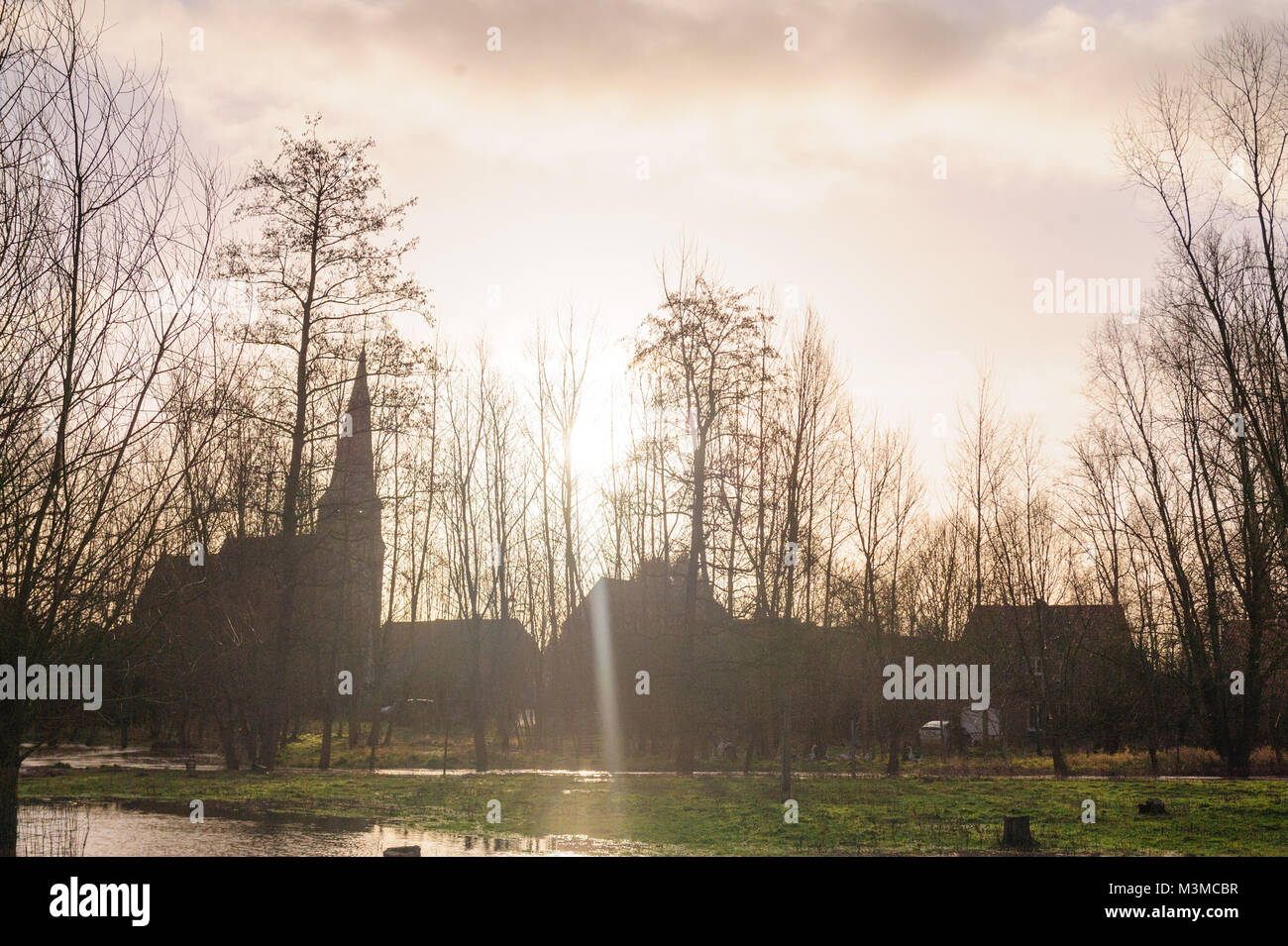 Flooding in Flanders Stock Photo - Alamy