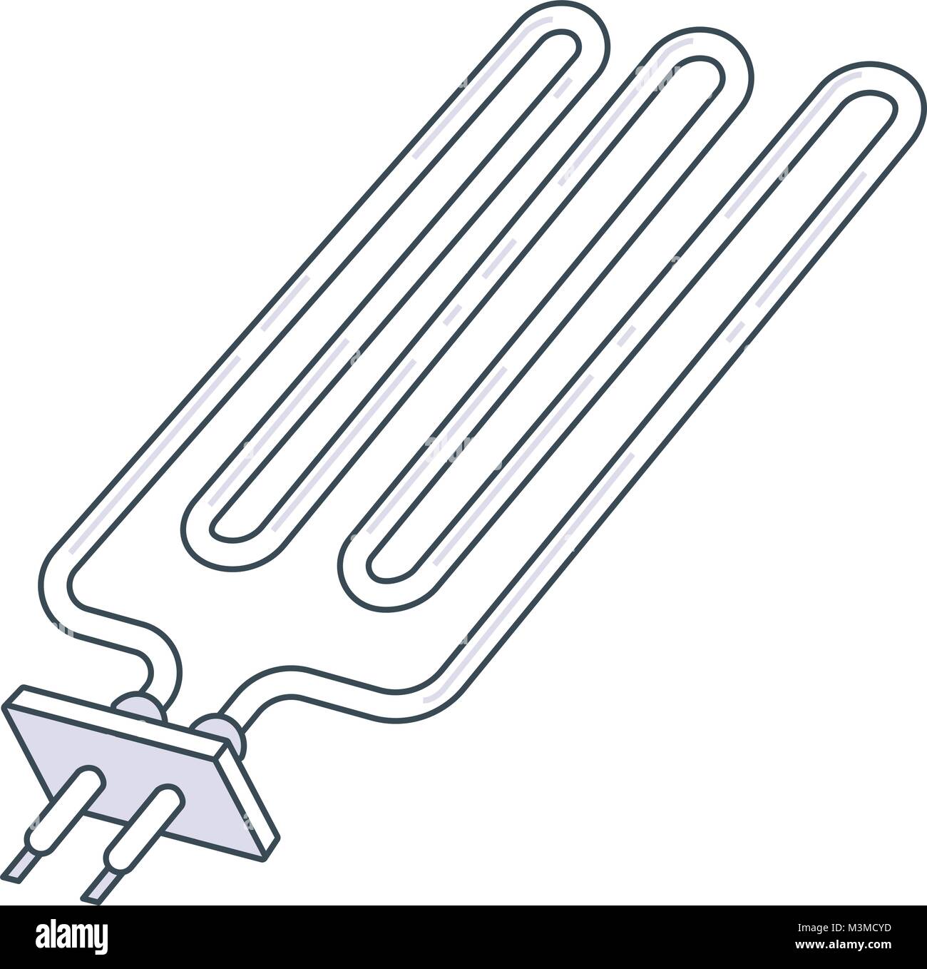 Metal Pipe Radiator Icon Stock Vector Image & Art - Alamy