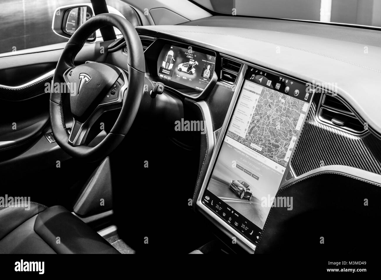 Tesla Model X Interior Stock Photos & Tesla Model X Interior Stock ...