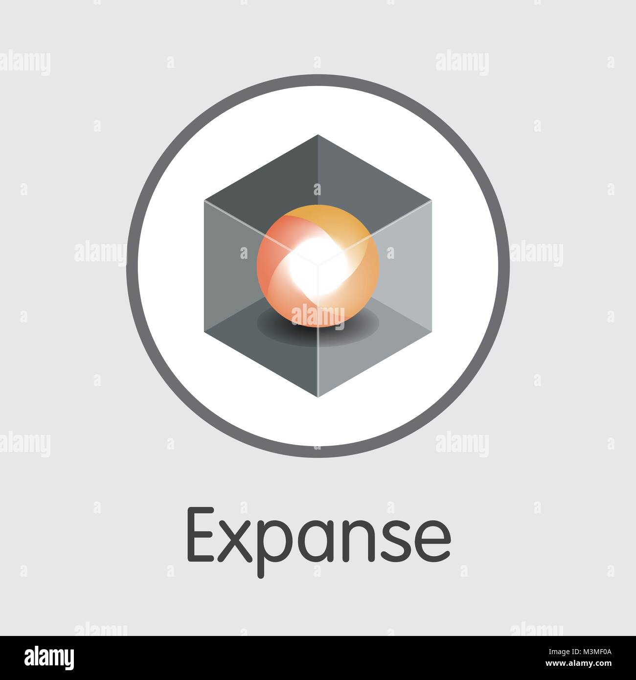 Expanse Cryptocurrency - Vector Colored Logo Stock Vector Image & Art ...