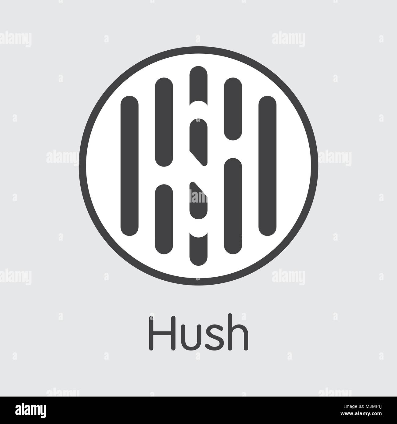 Hush Cryptocurrency - Vector Colored Logo Stock Vector Image & Art - Alamy