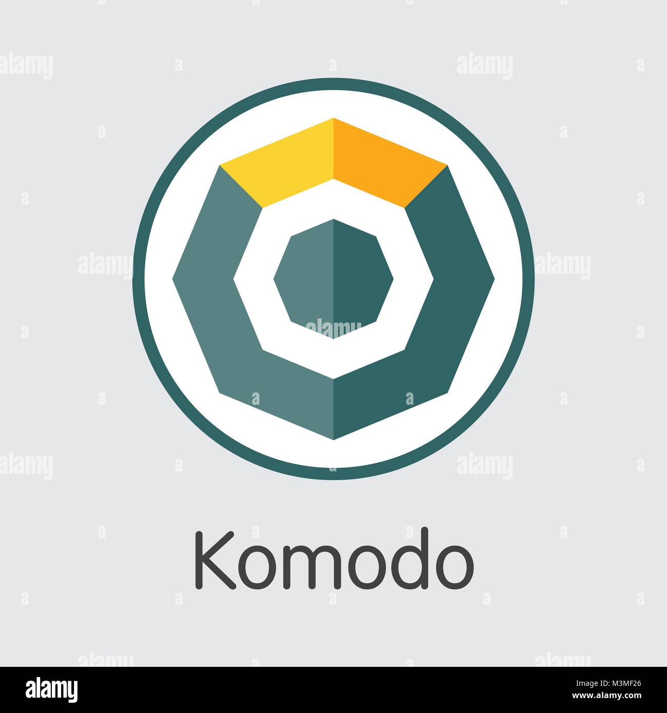 Komodo Cryptocurrency - Vector Colored Logo Stock Vector Image & Art ...