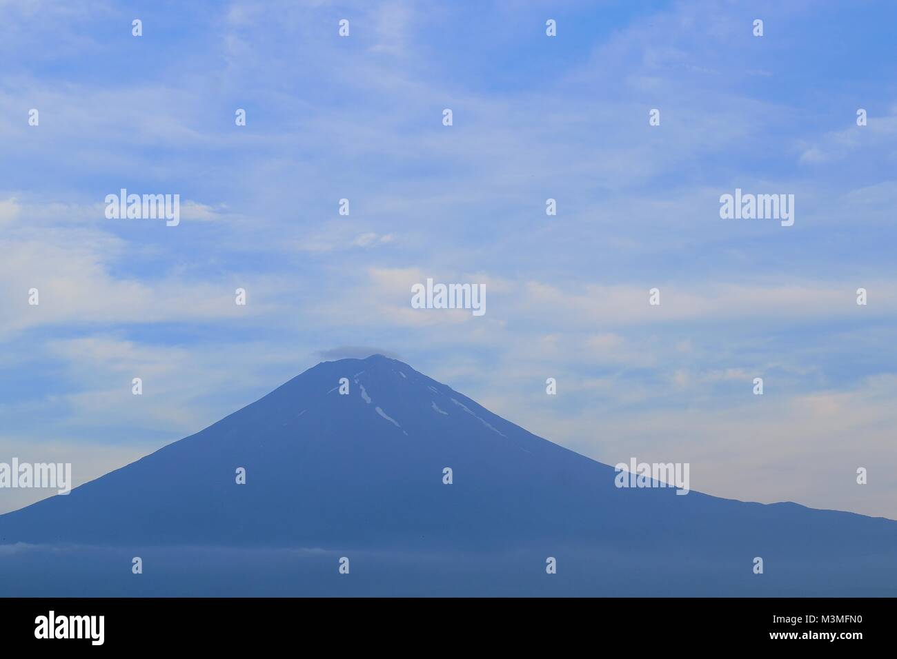Landscape of Mount Fuji in Japan with blue sky background Stock Photo ...
