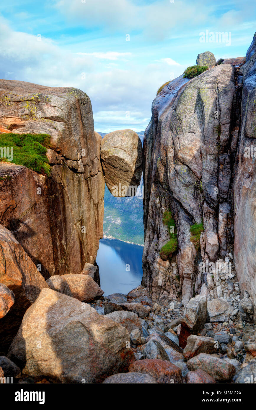 Kjeragbolten Norway taken in 2017 Stock Photo - Alamy