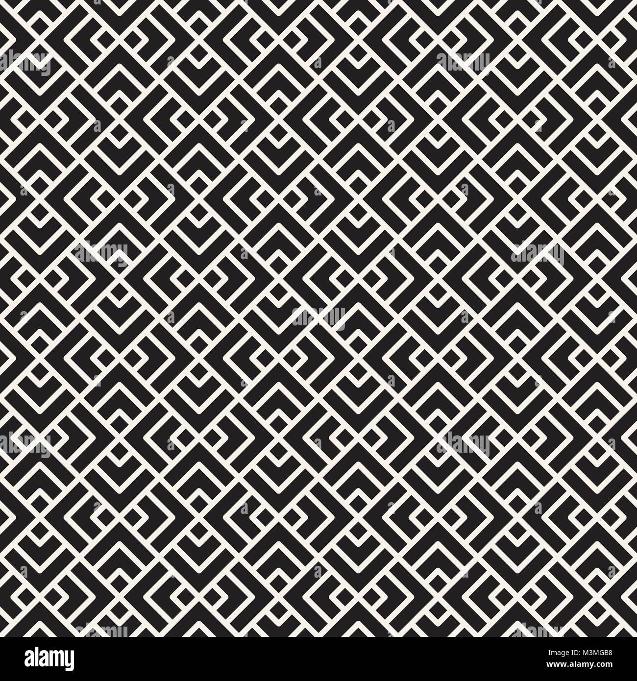 Vector seamless lattice pattern. Modern stylish texture with monochrome ...
