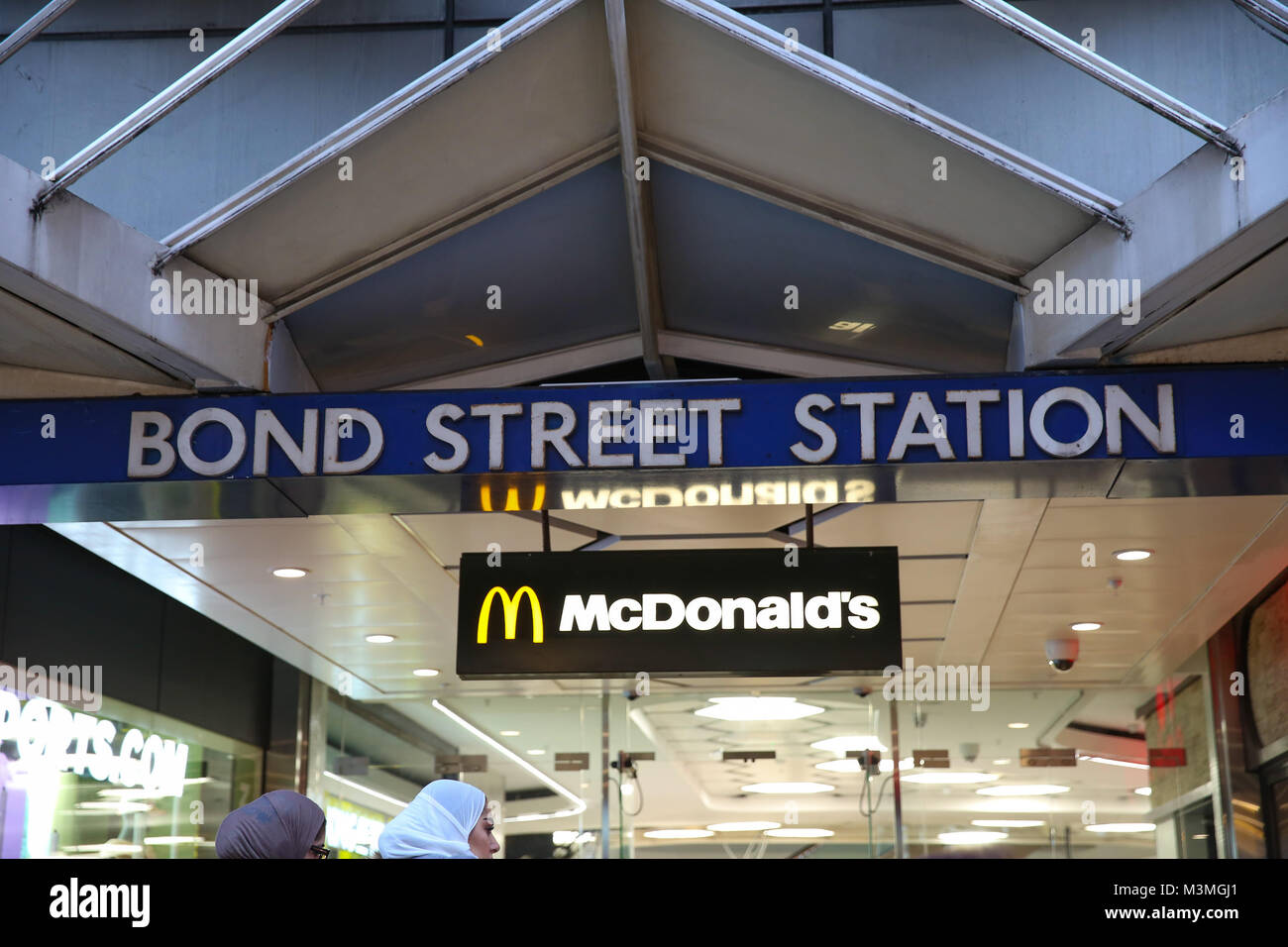 Bond Street Underground Station Featuring: An external view of Bond ...