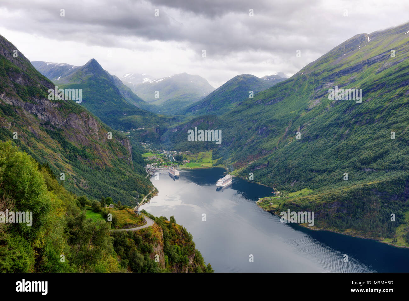 Ornesvingen-eagle Geiranger Norway taken in 2017 Stock Photo - Alamy