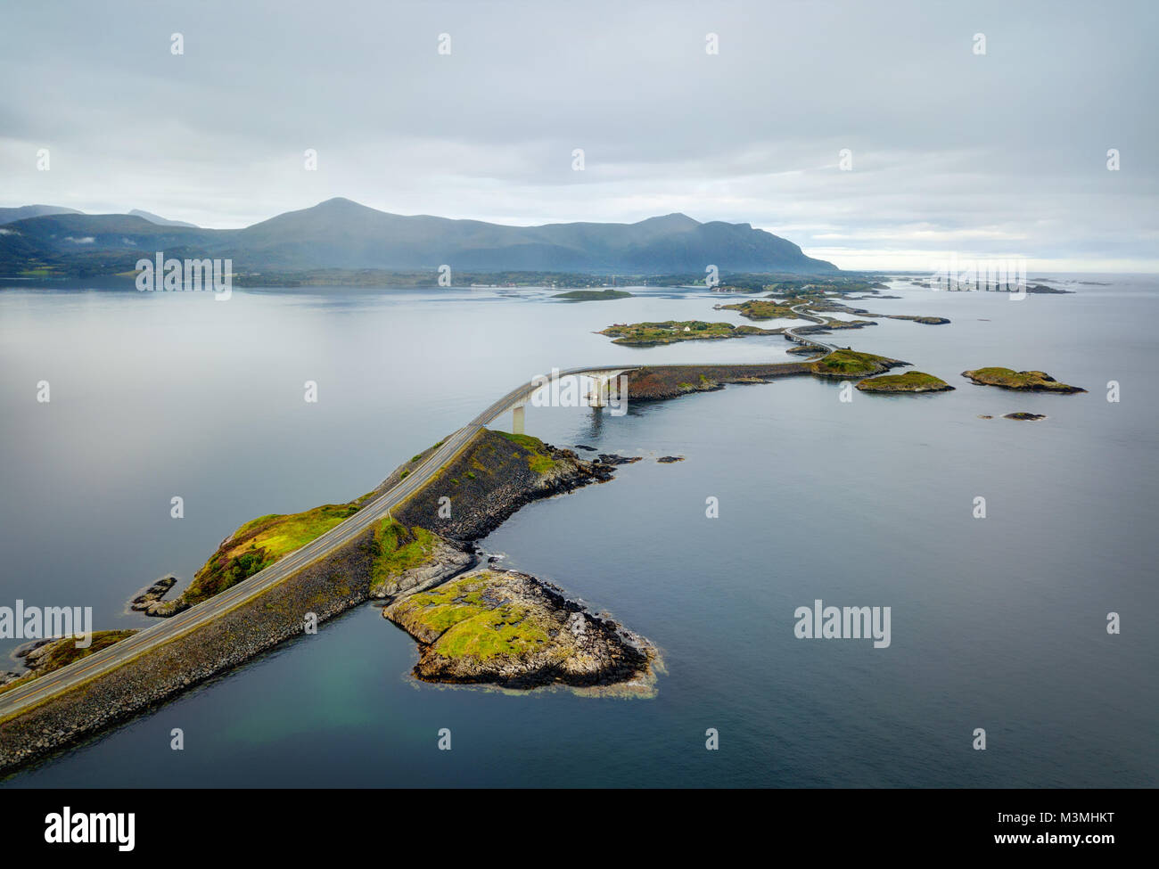 Storseisundet Bridge, Atlantic Ocean Road Norway taken in 2017 Stock ...