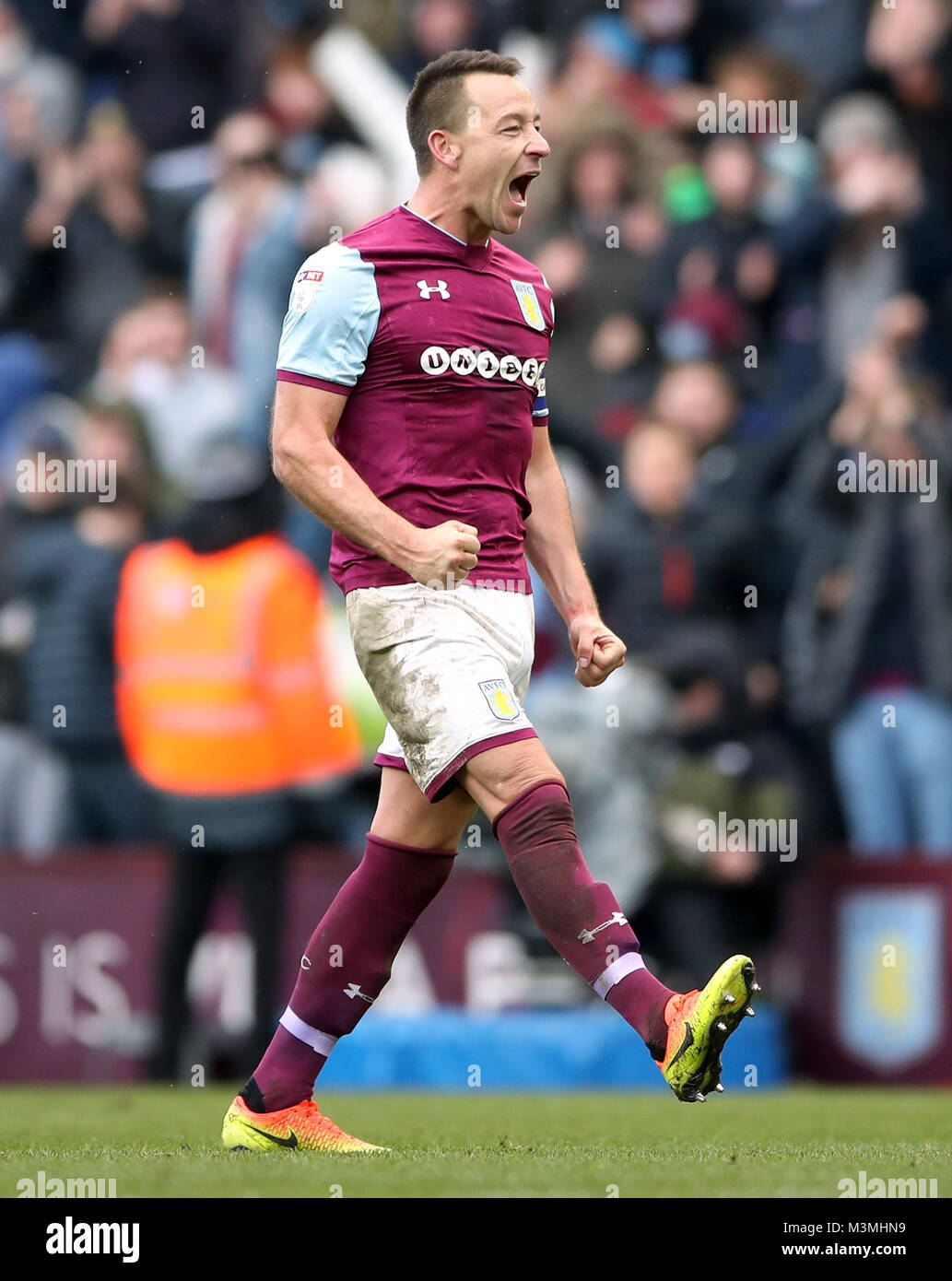 Aston Villa's John Terry celebrates after Aston Villa win 2- 0 during ...