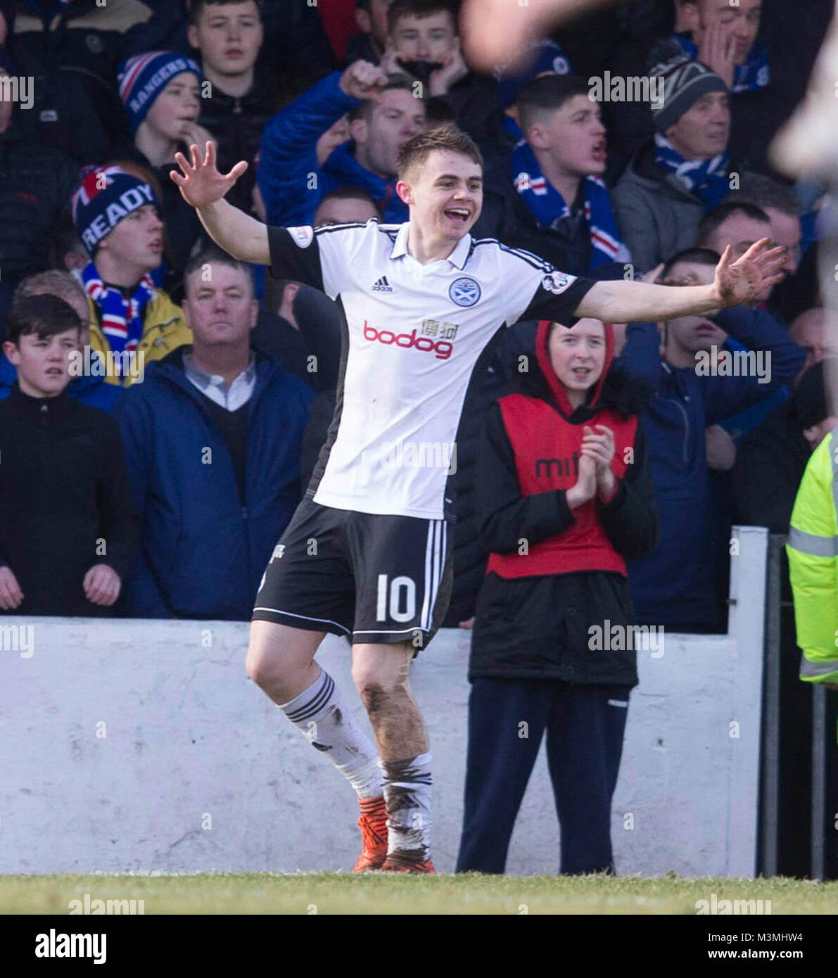Ayr United’s Alan Forrest celebrates scoring his side's first goal of ...