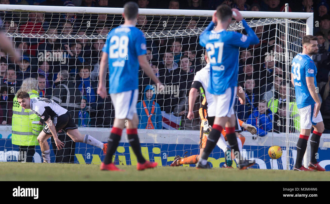 Ayr United’s Alan Forrest (left) celebrates scoring his side's first ...