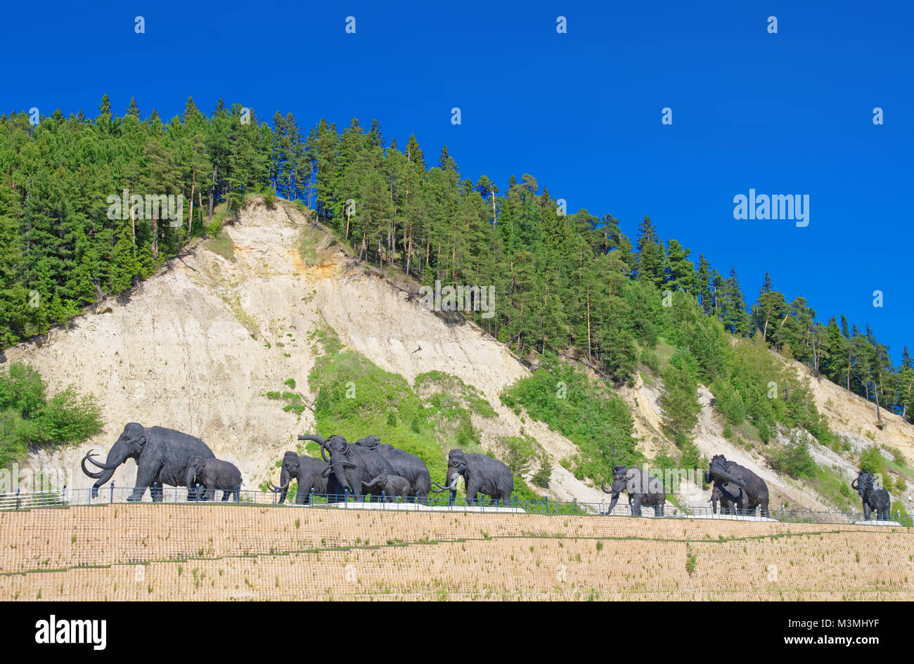 Editorial. Khanty-Mansiysk, Yugra, Russia, June 23, 2008 . Archeopark ...