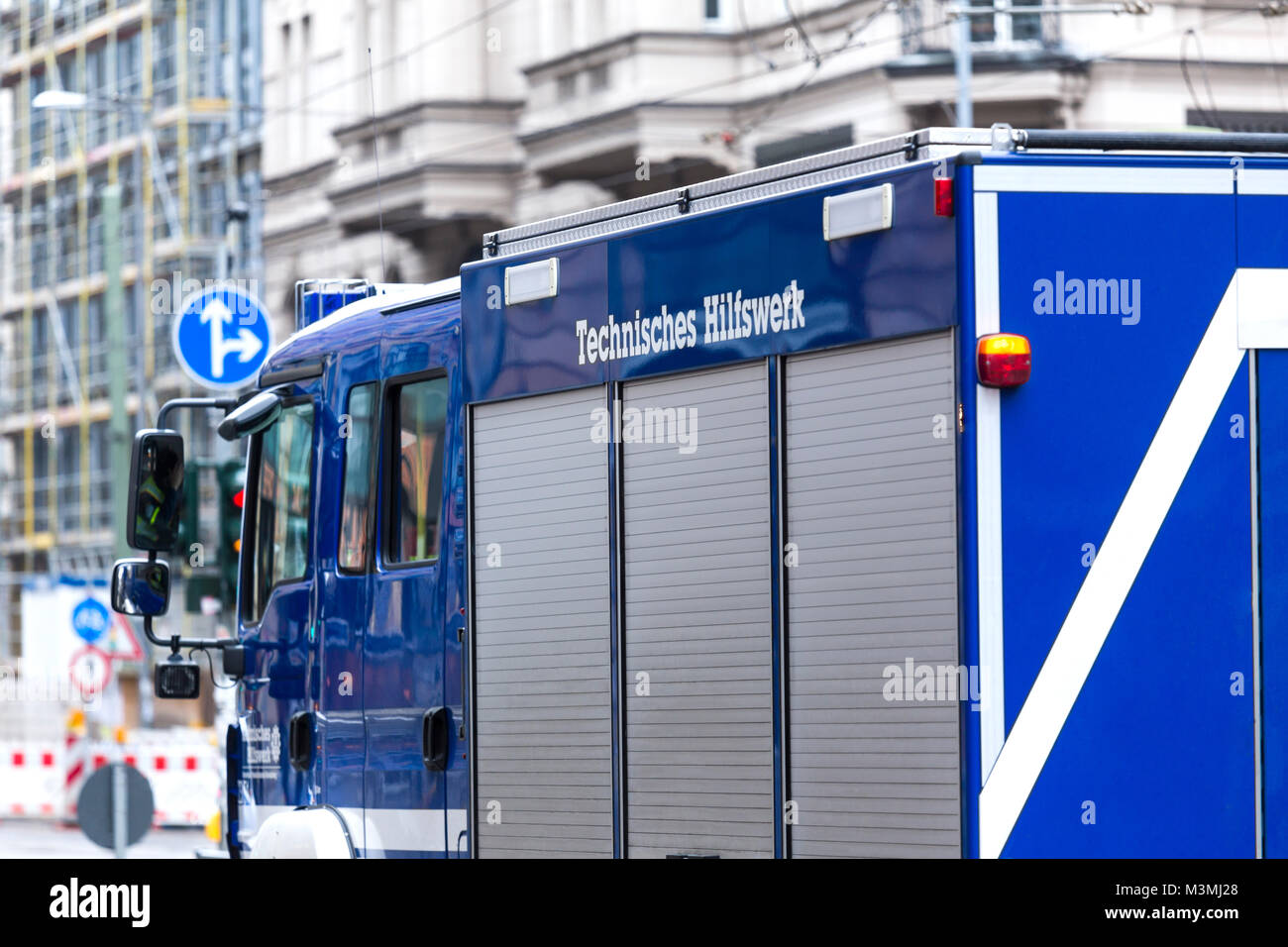 german thw federal technical aid truck Stock Photo - Alamy