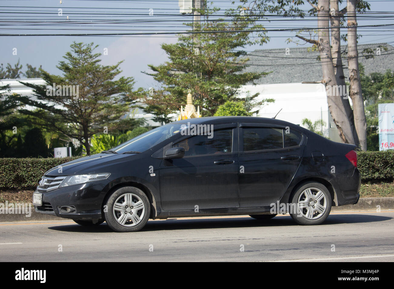 CHIANG MAI, THAILAND -JANUARY 9 2018: Private Honda City Compact car ...