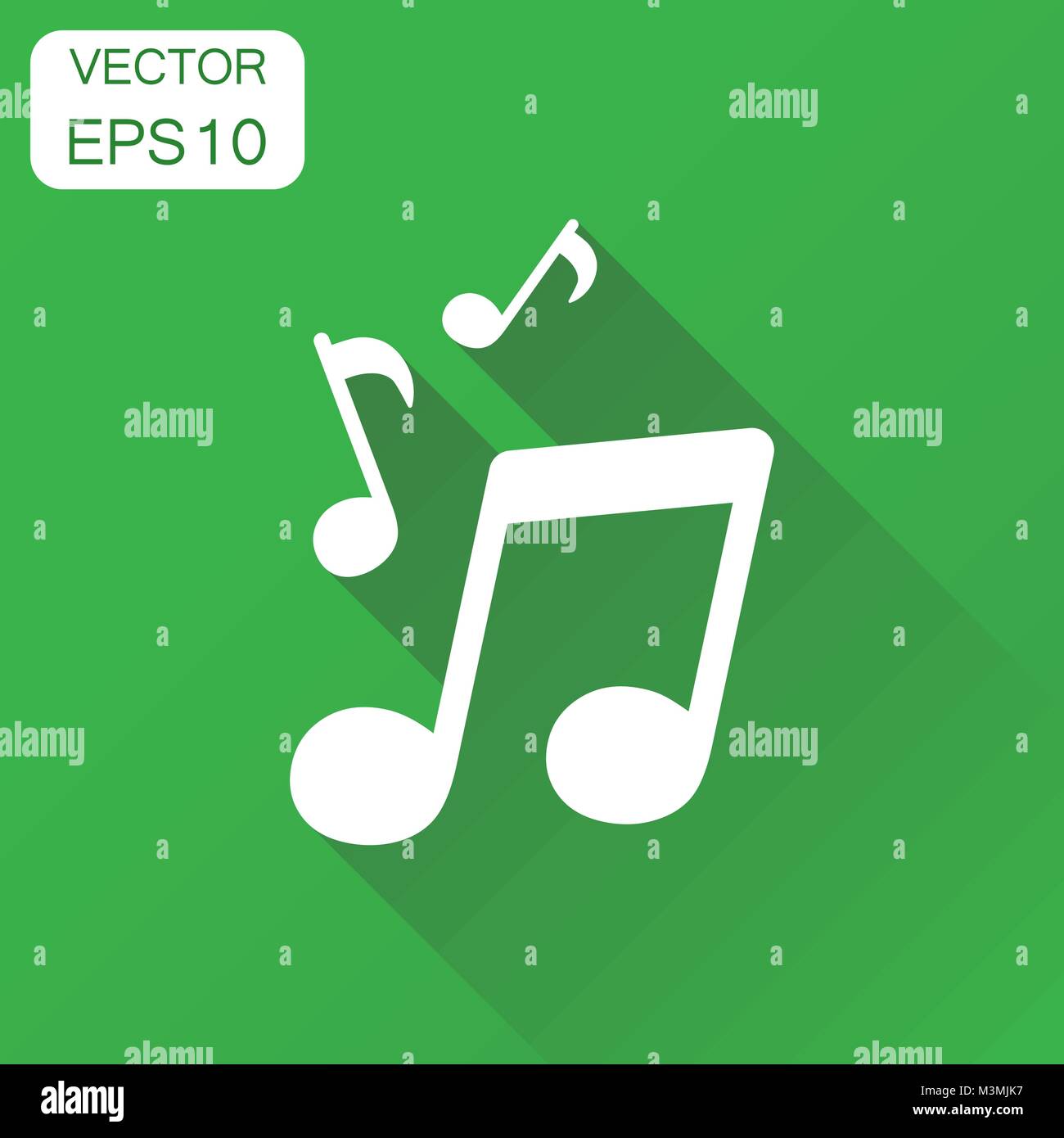 Music note icon. Business concept sound note pictogram. Vector ...