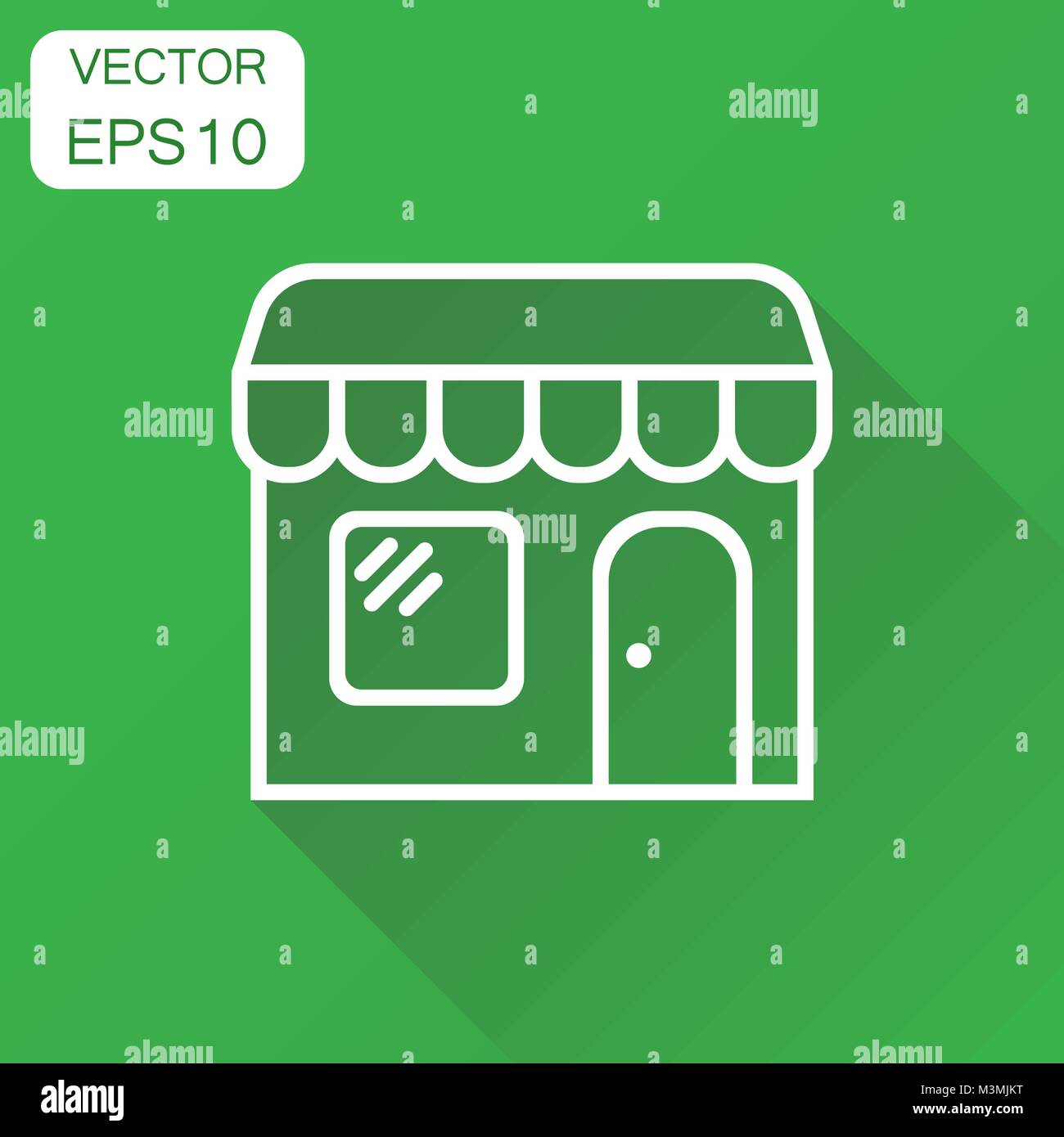 Store market icon. Business concept shop build pictogram. Vector ...