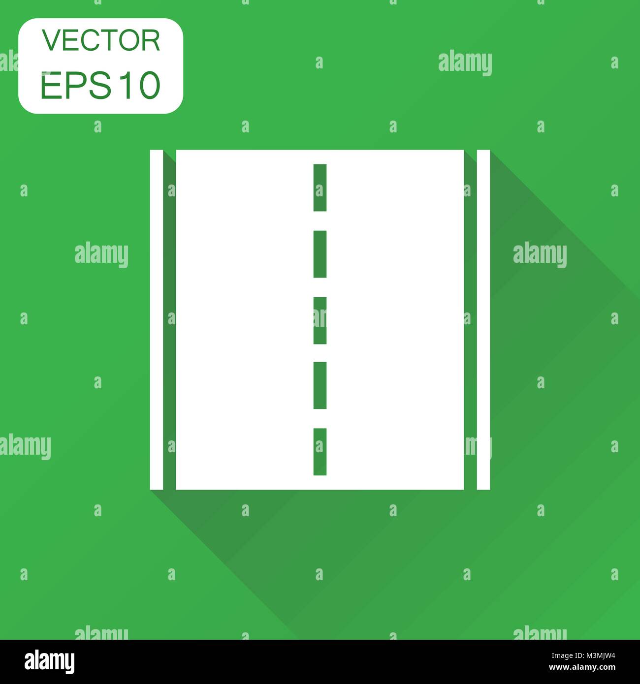 Straight road icon. Business concept highway road symbol pictogram ...