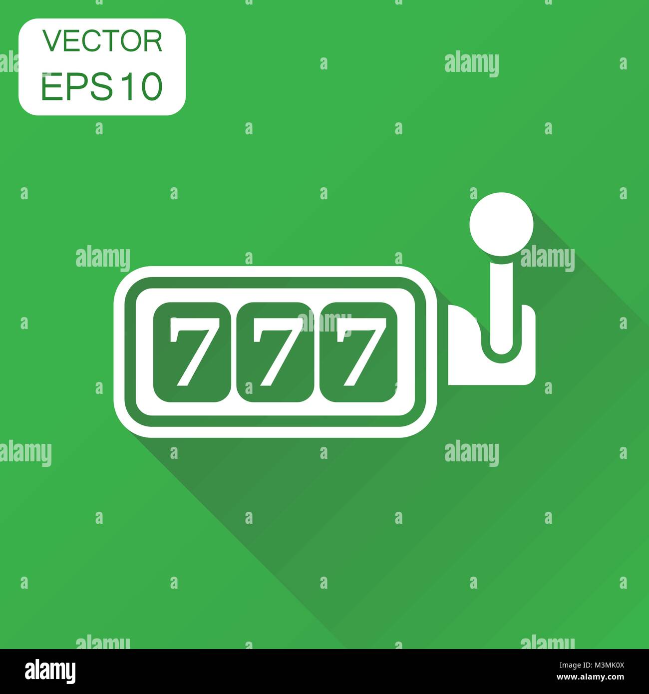 Casino slot machine icon. Business concept 777 jackpot pictogram ...