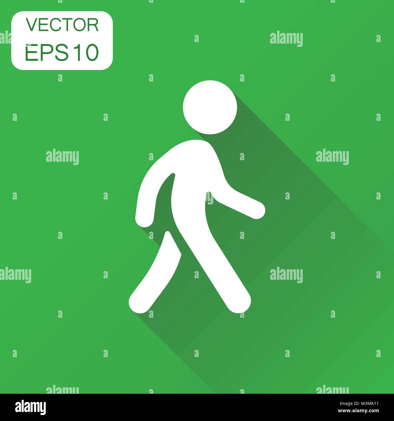 Walking man icon. Business concept people walk sign pictogram. Vector ...