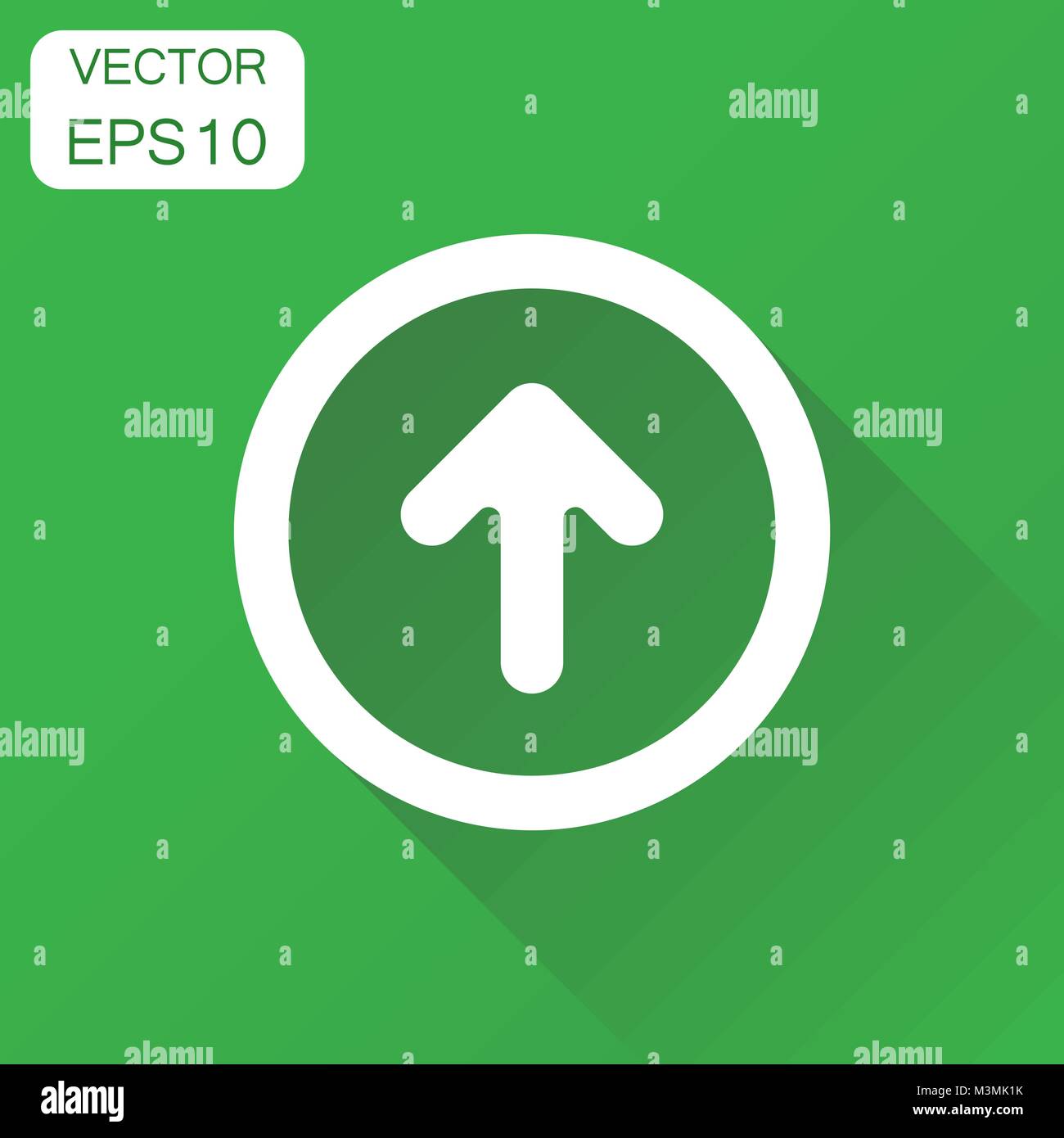 Arrow up icon. Business concept forward arrow pictogram. Vector ...