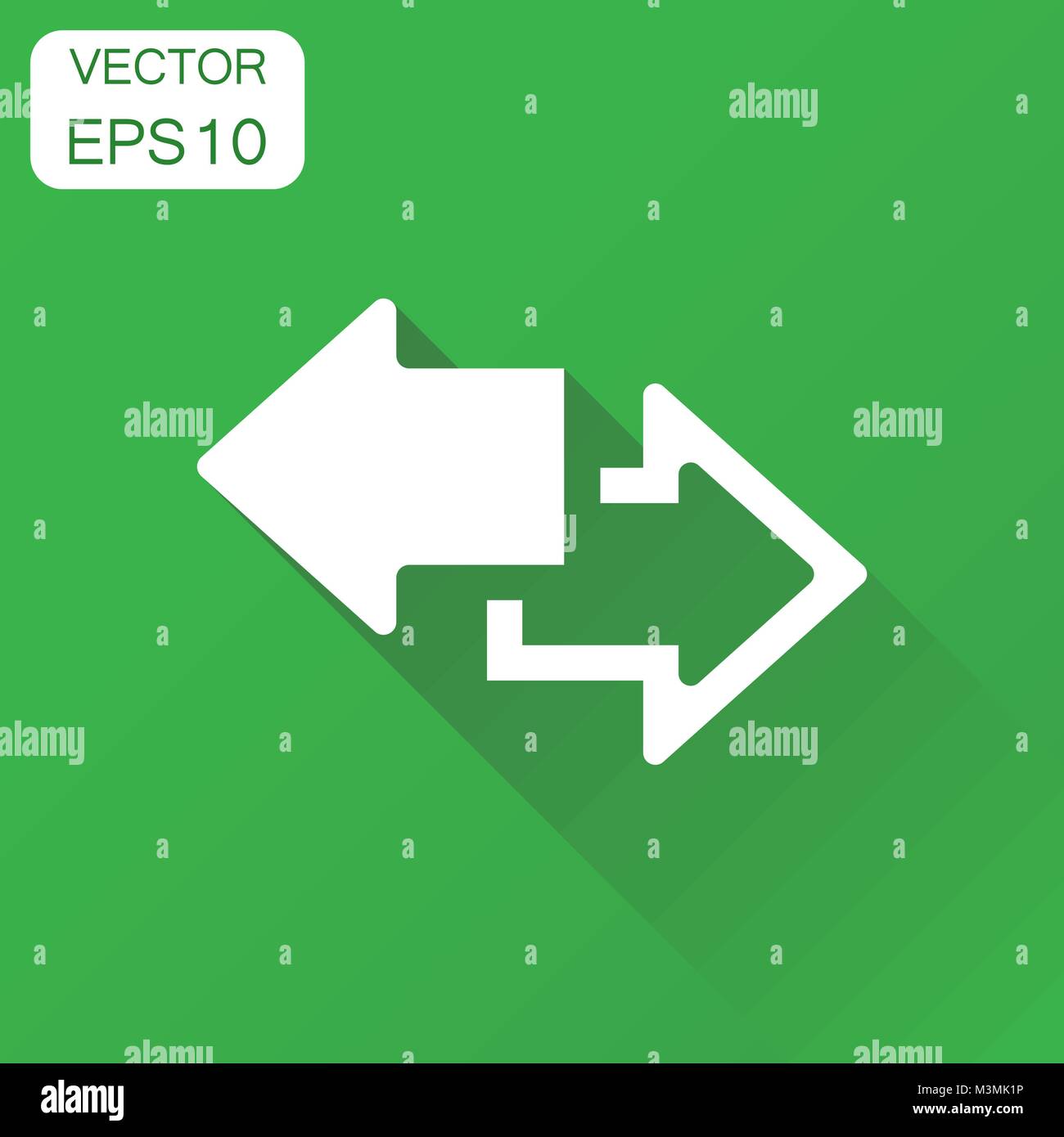 Arrow left and right icon. Business concept forward arrow pictogram ...