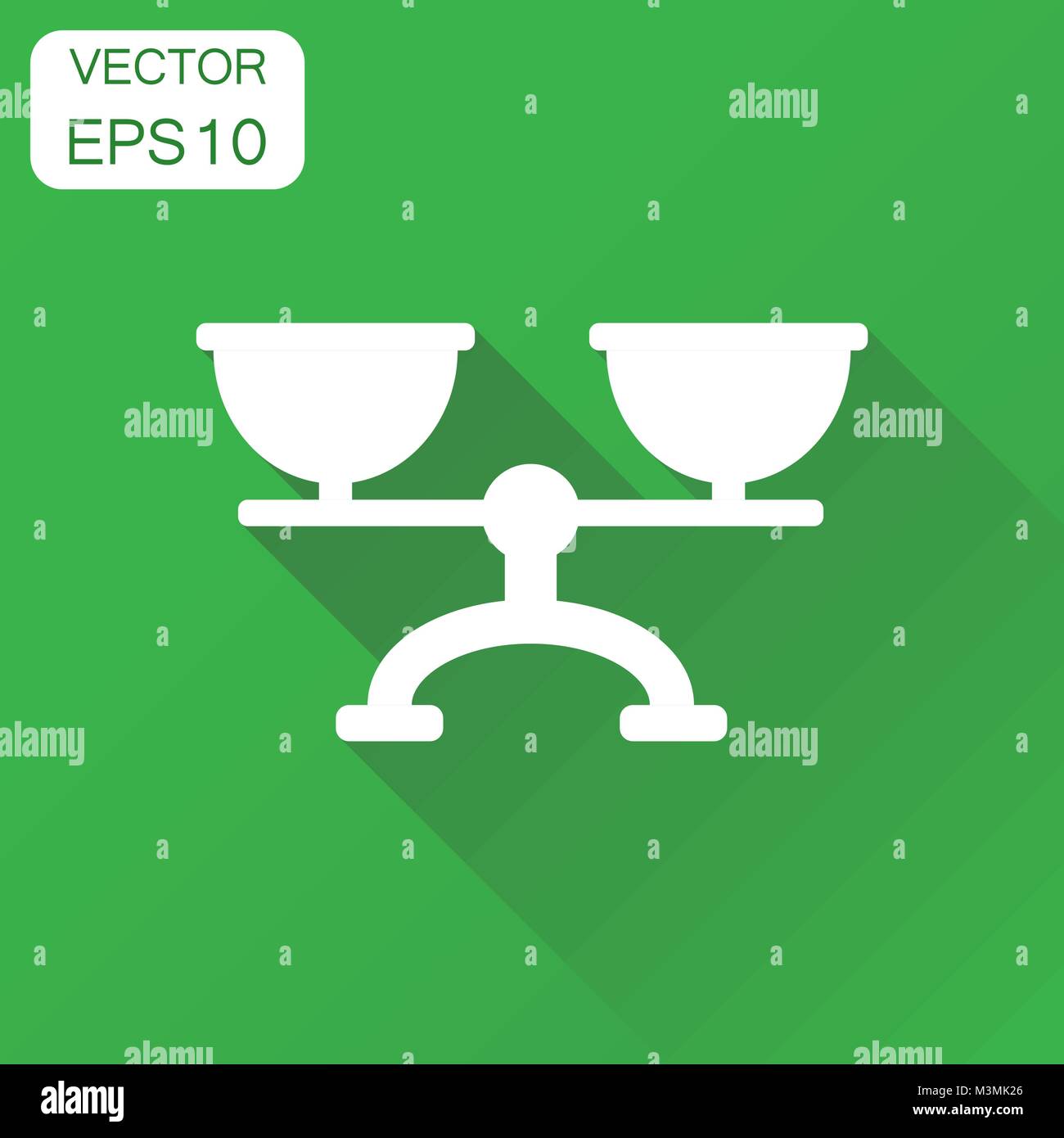 Scale weigher icon. Business concept weigher, balance sign pictogram ...